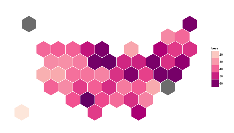 GeoJSON Hexagonal “Statebins” in R | R-bloggers